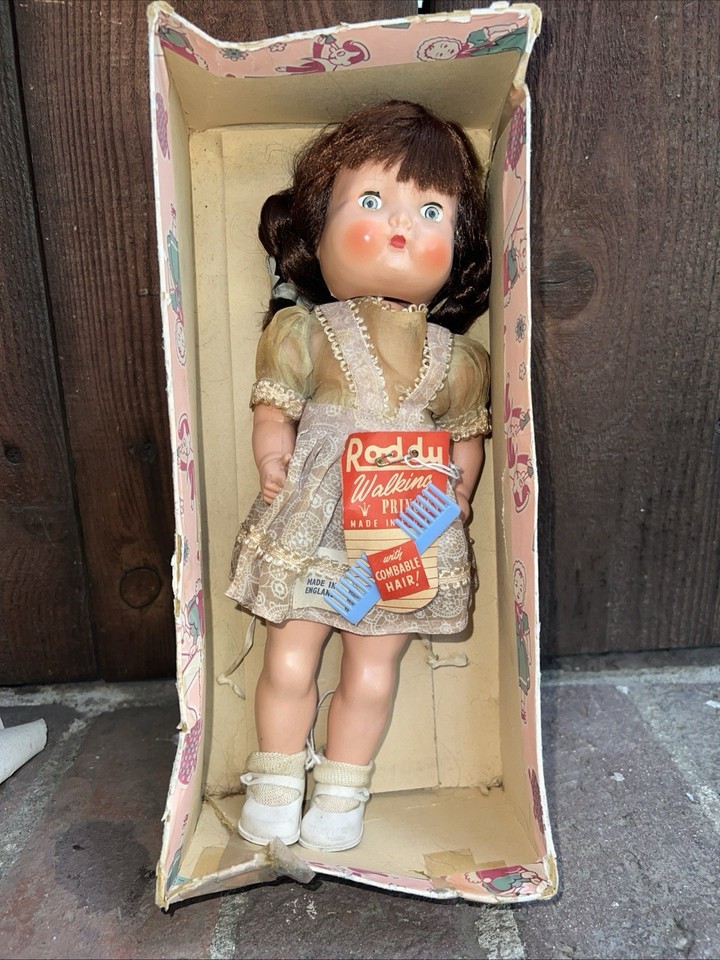 1950s Vintage Roddy Walking Princess 12” Doll Nr/ Mint In Box | eBay