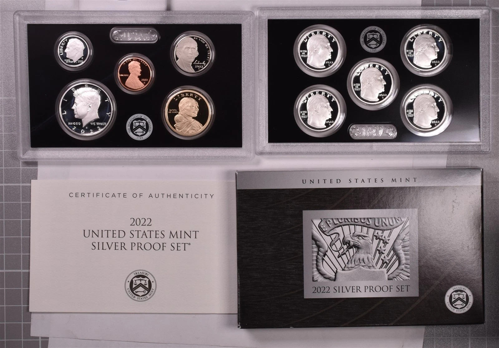 2022 Silver 90% U.S. Proof Set 10 Coins Fresh from the U.S.Mint ...
