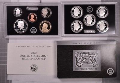 2022 Silver 90% U.S. Proof Set 10 Coins Fresh from the U.S.Mint ...