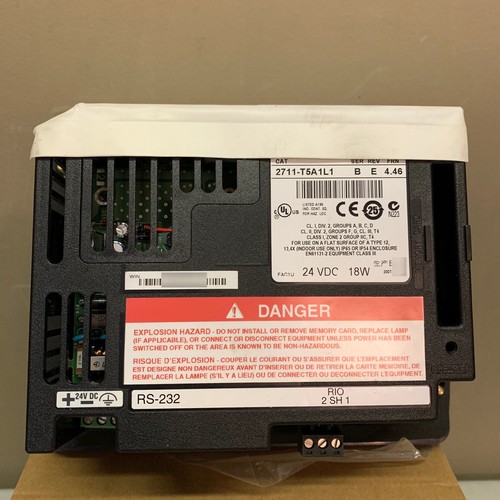 New Allen-Bradley 2711-T5A1L1 /B 4.46 PanelView 550 Mono/Touch/RIO/RS ...