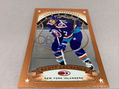 1998 Donruss Preferred Bronze Hockey NHL Card #143 Scott LaChance ...