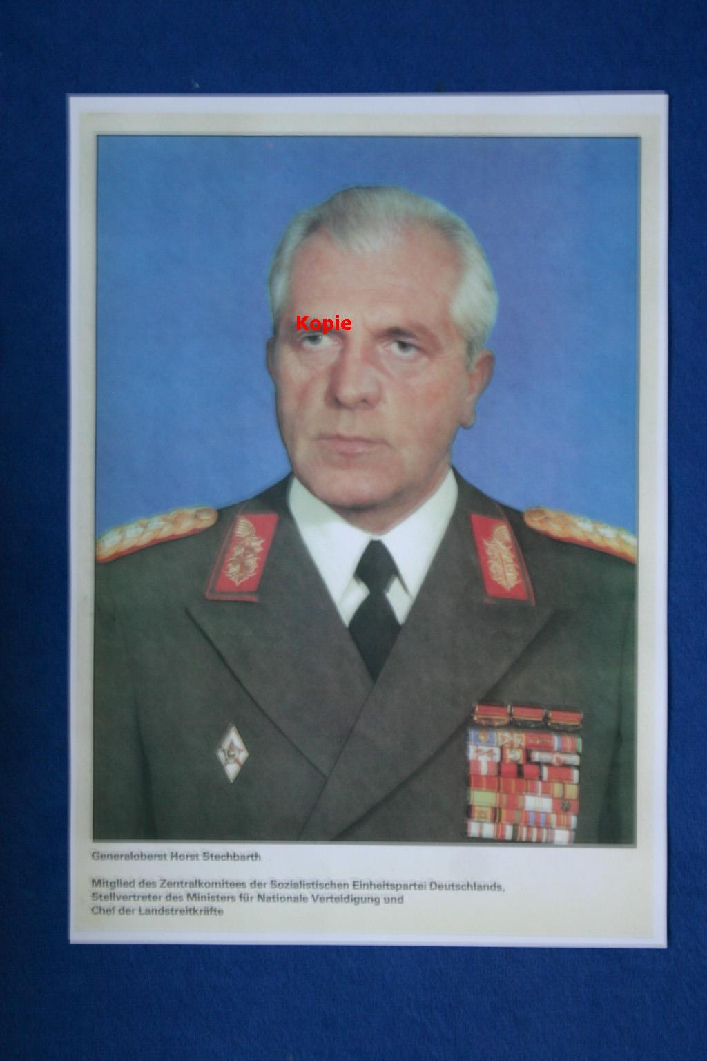 NVA Generaloberst Stechbarth MfS Stasi MdI DDR General | eBay UK