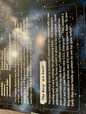 NEW Original 1996 Star Trek First Contact Phoenix Warp Drive Ship | eBay