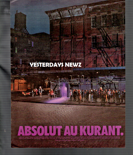 1996 Print Ad for Absolut Currant Black Currant Vodka | eBay