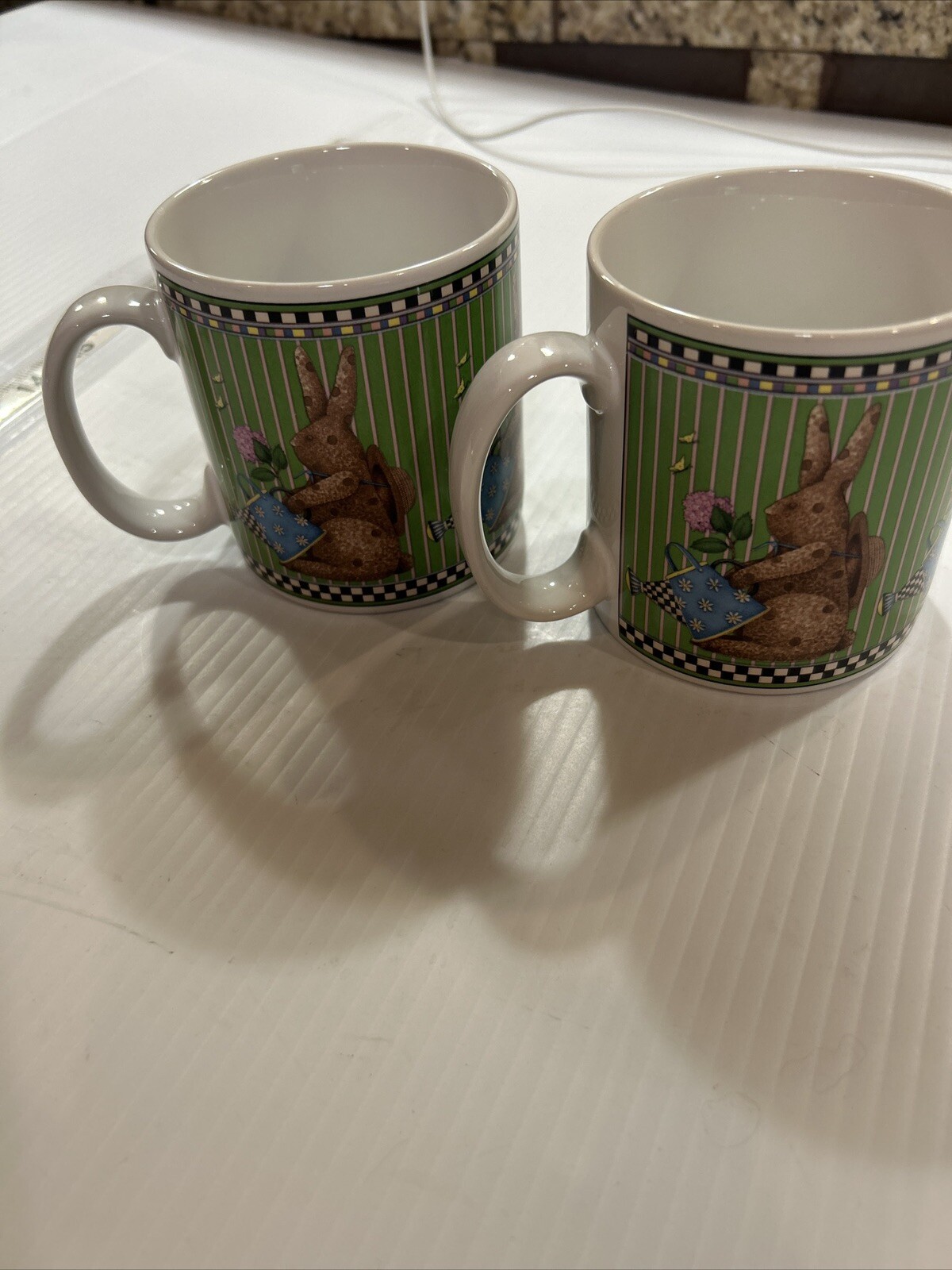 Debbie Mumm “Easter” Ceramic Mug 1998 coffee tea bunny rabbit spring ...