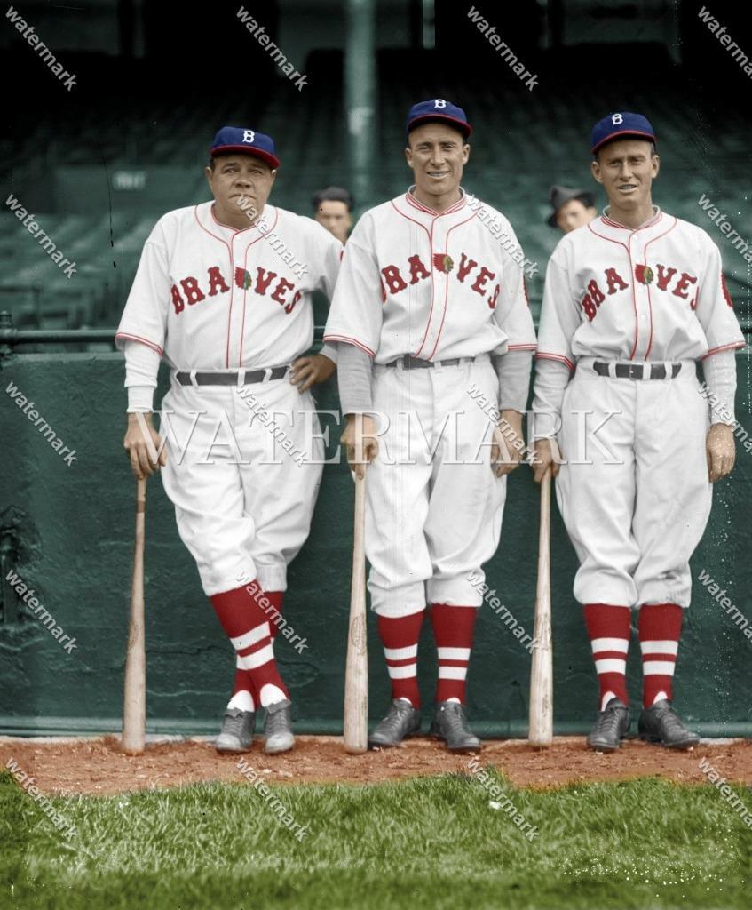 CV108 Babe Ruth Boston Braves 8x10 11x14 16x20 Colorized Photo | eBay