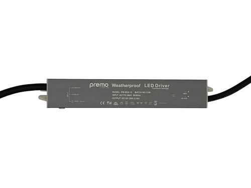 Premo Non-Dimmable Weatherproof IP67 LED Driver AU Plug 180‐240V Output ...