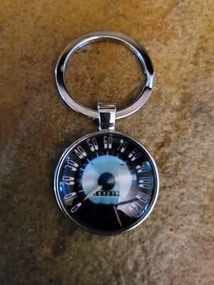 1964-1966 Ford Mustang Speedometer Style Keychain | Black | 1 in x 1 in ...