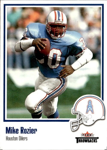 2002 Fleer Throwbacks Mike Rozier 35 Houston Oilers | eBay