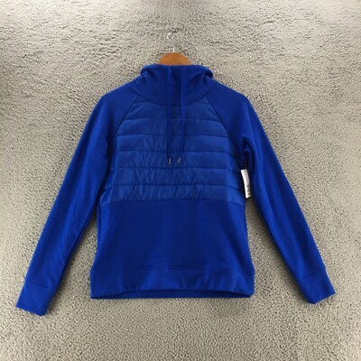 Xersion Fleece Lined Sweatshirt Jacket Mens XSBlue Long Sleeve Pullover ...