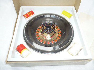 VINTAGE RETRO HOME ROULETTE SET COMPLETE in BOX 16cm diameter - 1960s ...