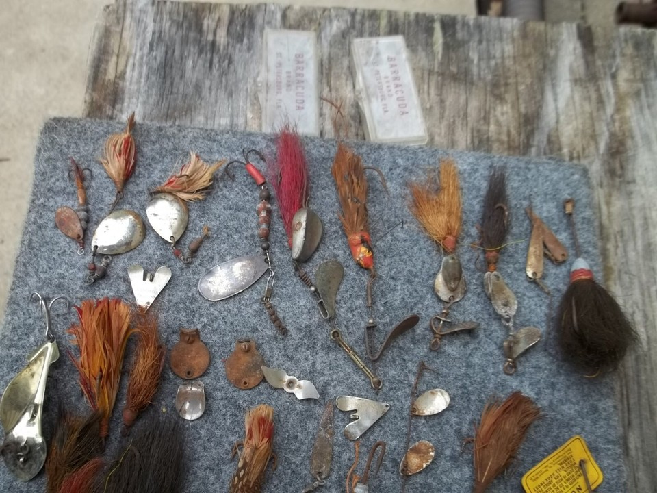 20+ Vintage Fishing Lure Spinners J.T. Buel 19 Sheik Shannon Al Foss ...