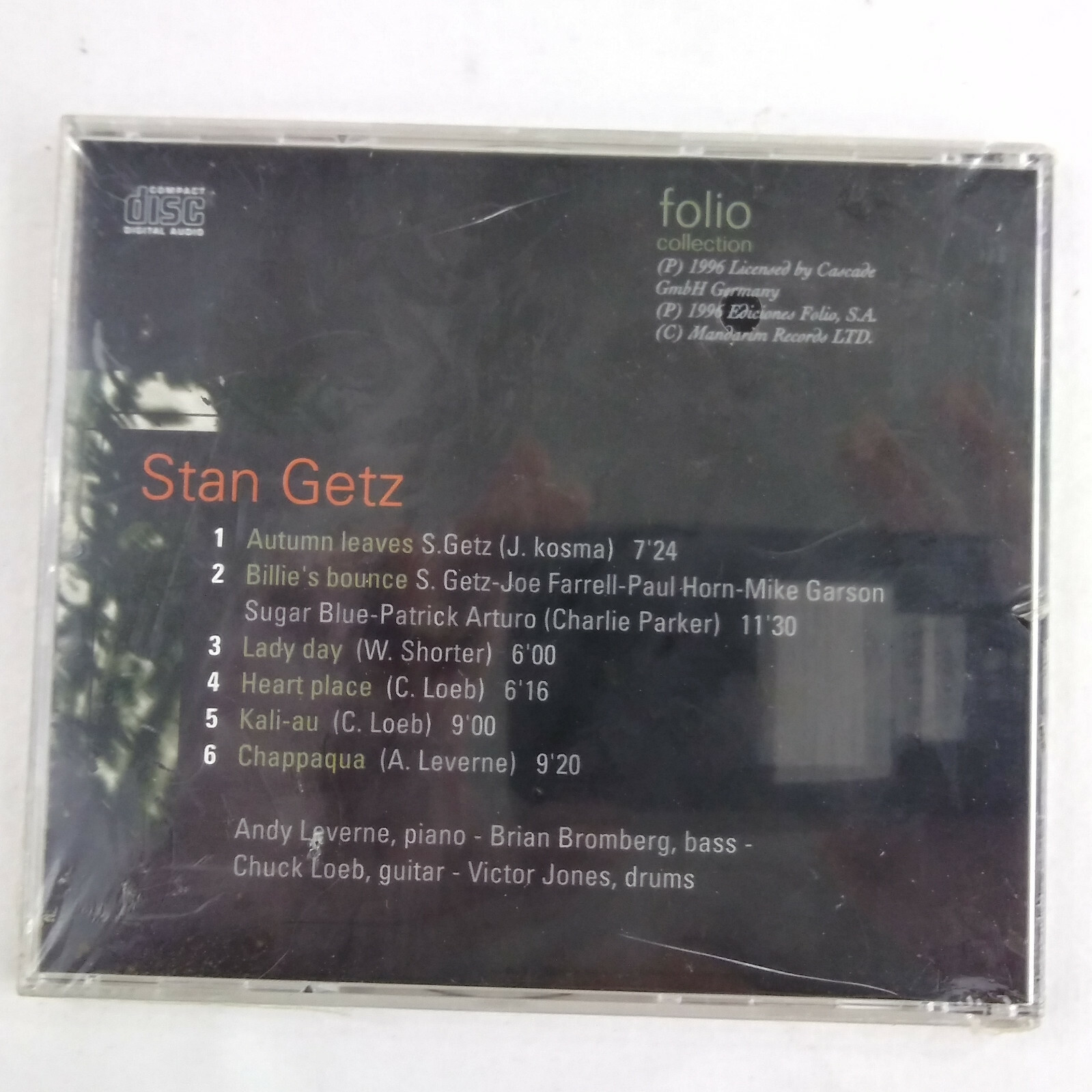 STAN GETZ ~ The Jazz Masters Folio Collection CD | eBay