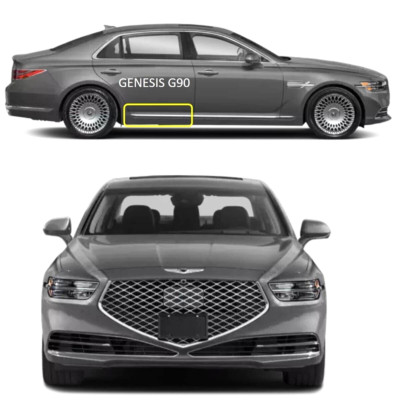 🚀 FREE DHL 87722D2000 REAR Door Molding RIGHT For GENESIS G90 2017-2021 ...