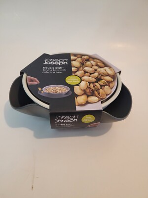 JOSEPH JOSEPH DOUBLE DISH / SERVING BOWL 20156 7" GREY NEW | eBay