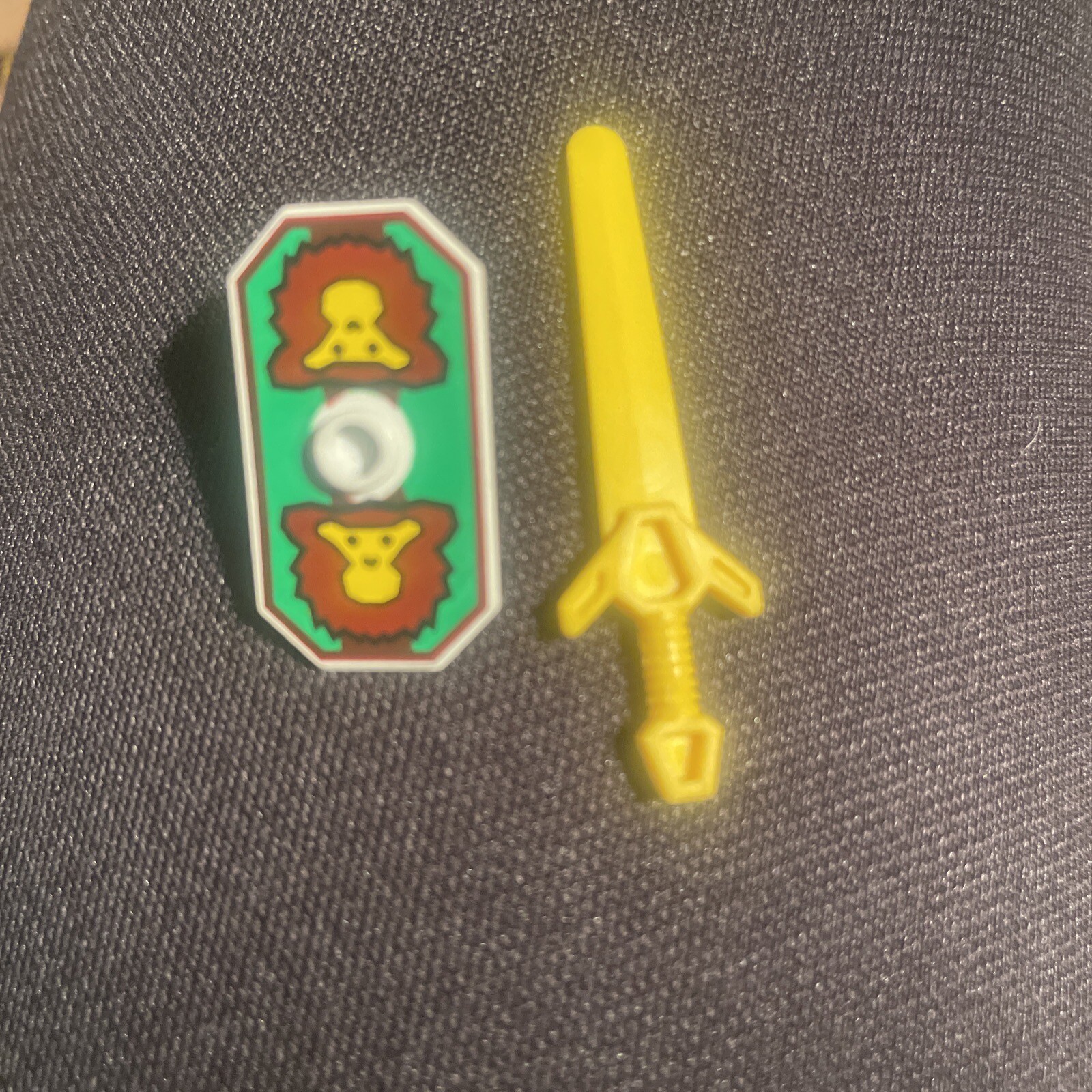 Lego Knights Kingdom Rascus Sword And Shield Monkey Pattern | eBay