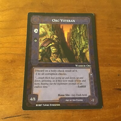 Orc Veteran - The Lidless Eye - Middle Earth CCG - MECCG Card | eBay