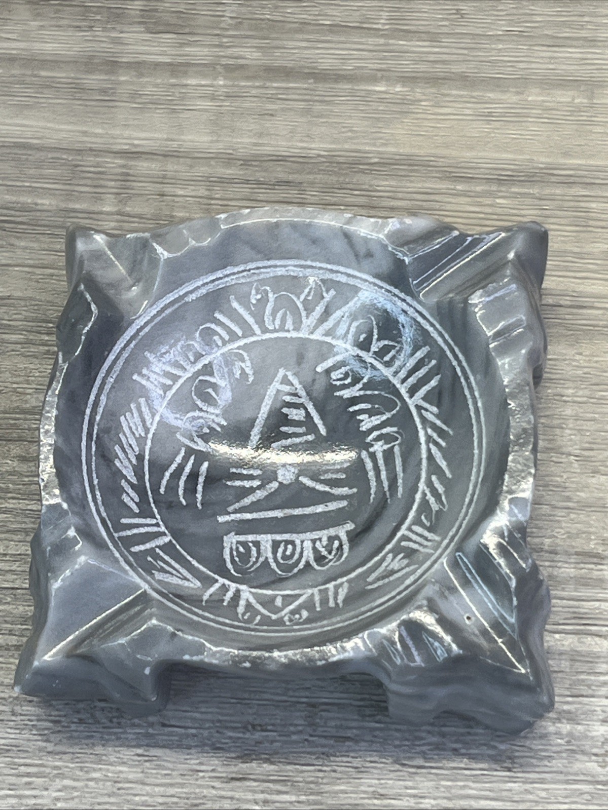 Ashtray Carved Marble Natural Stone Aztec Mexico Cat Mini Trinket | eBay
