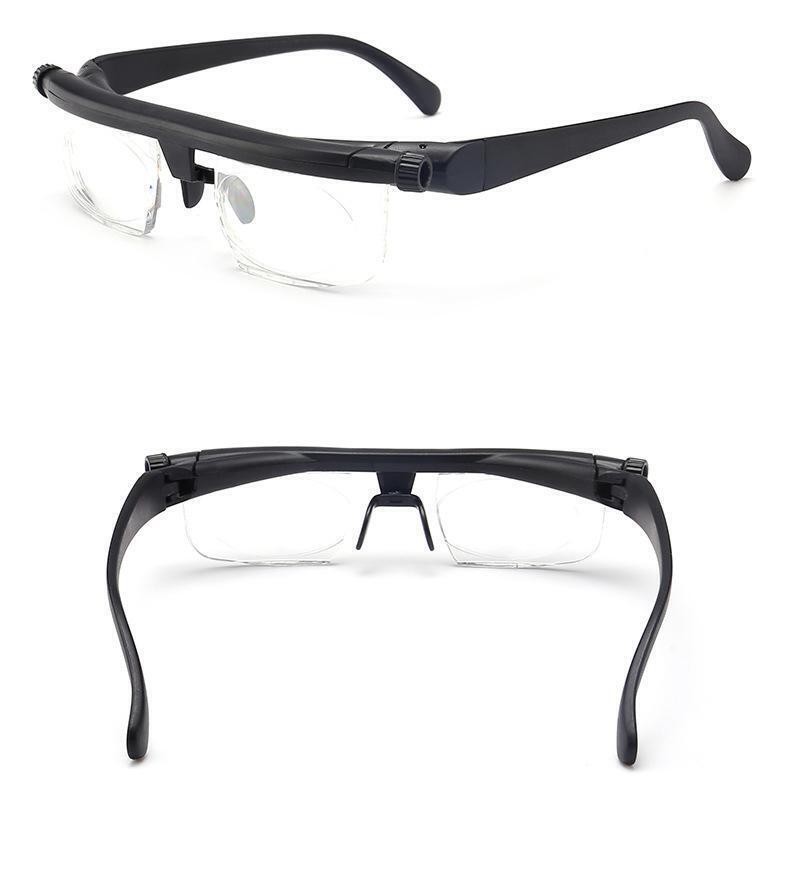 Dial Adjustable Glasses Variable Focus For Reading Distance Vision ...