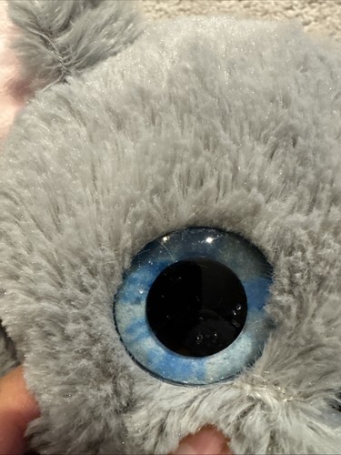 Nanco Elephant Stuffed Plush Toy 7" Grey Blue Eyes Collect Display Soft ...