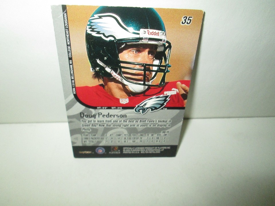 DOUG PEDERSON 2000 Skybox Moulten Medal Gold card #35 PHILADELPHIA ...