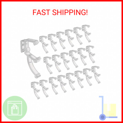 20 Pieces 2 Inch Mini Blind Valance Clips Clear Plastic Valance ...