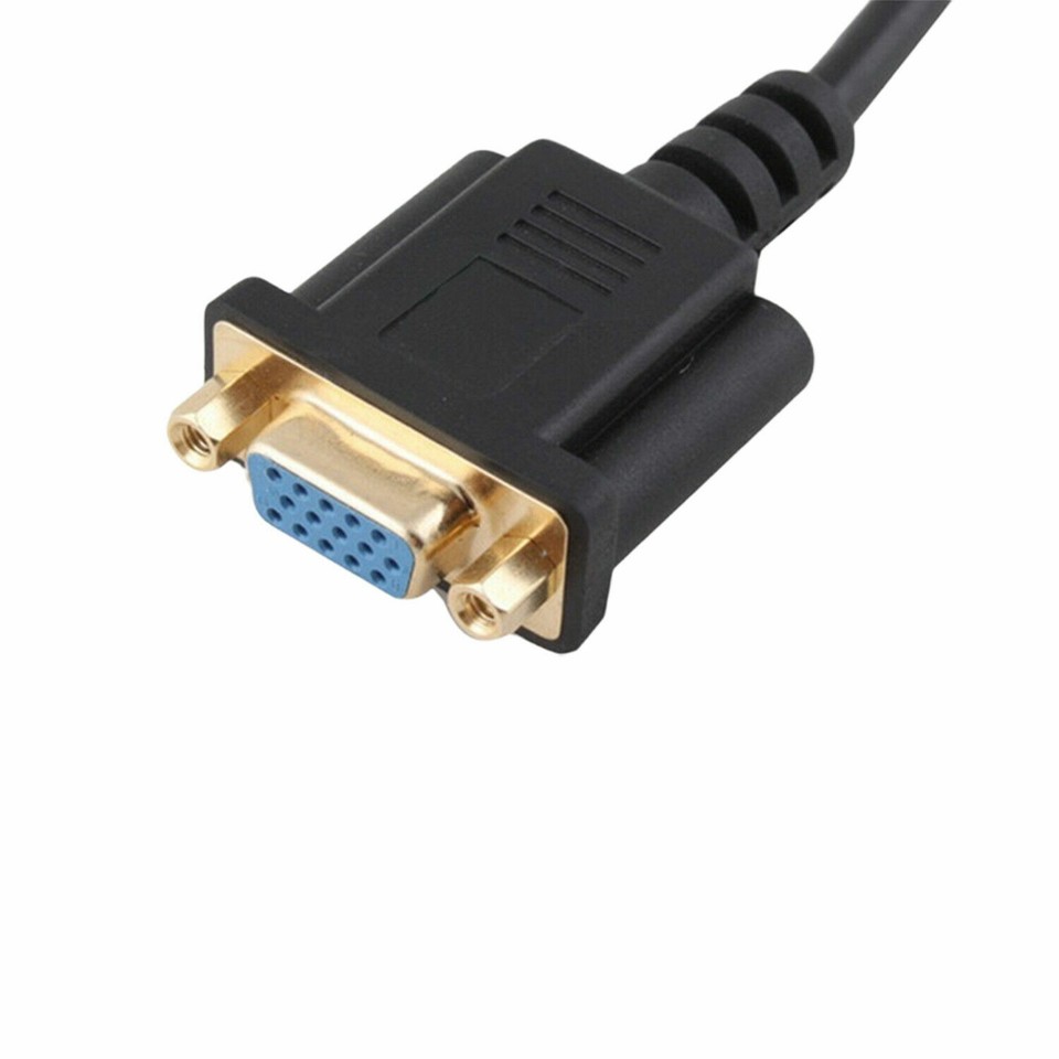 Mini HDMI-compatible Male To DB15 VGA 15Pin Female Video AV Adapter ...