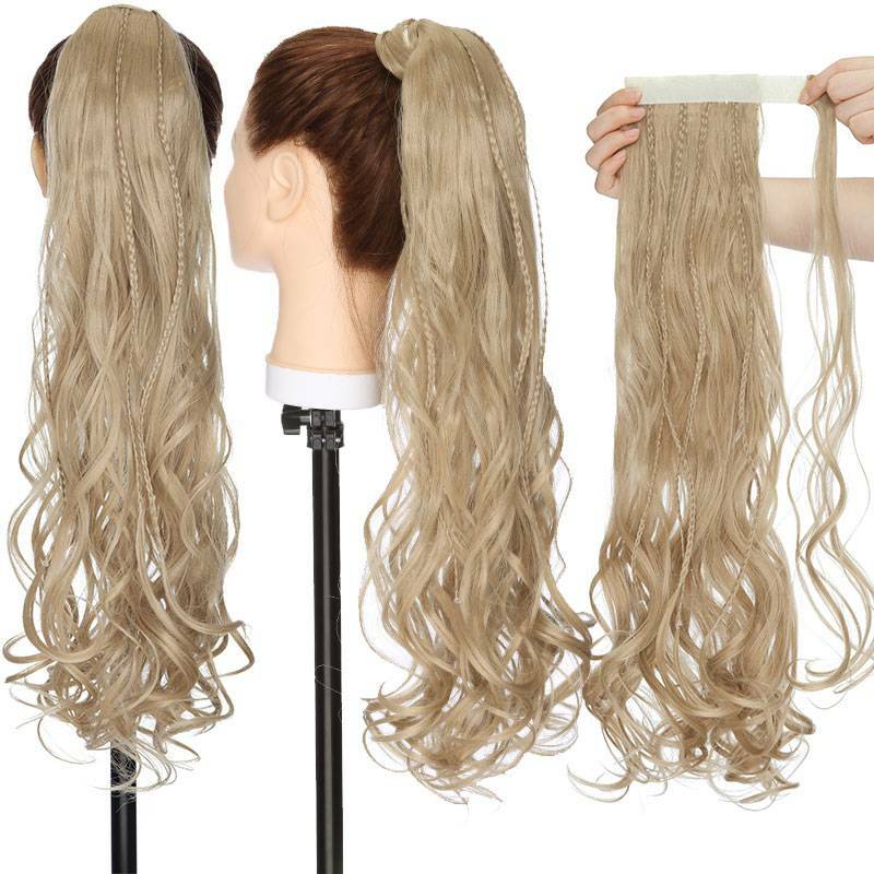 Premium Ponytail Clip In Straight Thick Pony Tail Extensions Natural ...