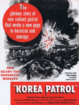 Korea Patrol ORIGINAL Vintage 1951 9x12 Industry Ad Teri Duna Richard ...