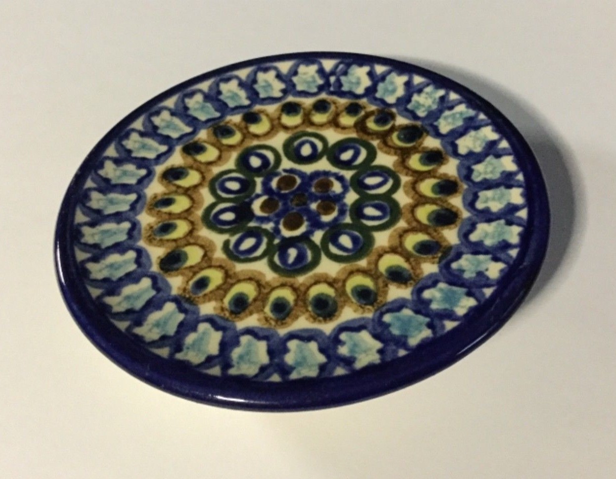 Vintage Sm. Art Pottery Decorative Plate Signed "GG" European ...