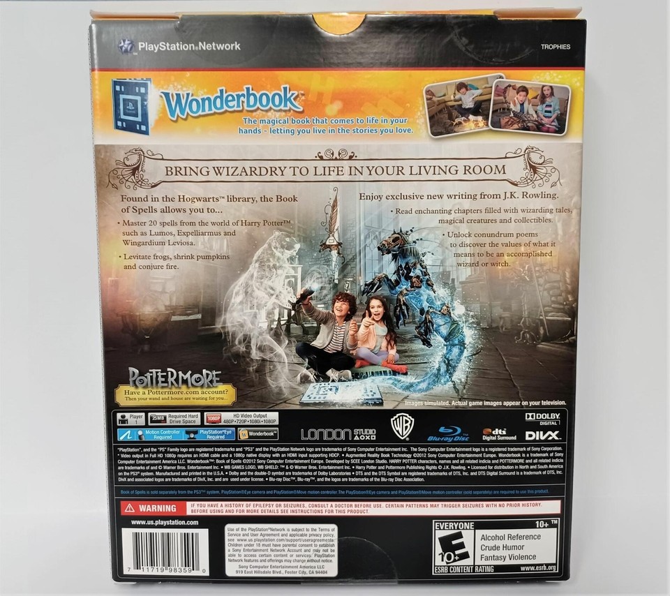 Wonderbook: Book of Spells PS3 (Brand New Factory Sealed US Version ...