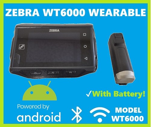 Zebra WT6000 Android Wrist Wearable Scanner, WiFi, Velocity, WT60A0 ...