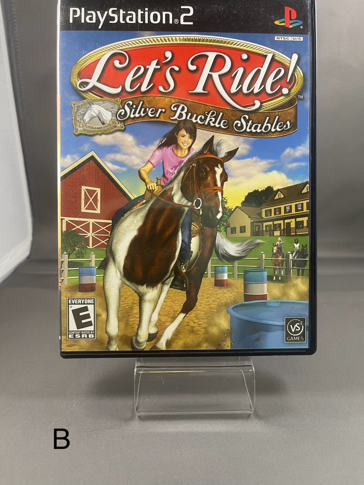 Playstation 2 PS2 Game Lets Ride Silver Buckle Stables CIB Complete In ...