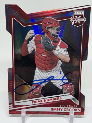 2022 Panini Elite Extra Jimmy Crooks #127 DieCut /110 SIGNED St. Louis ...