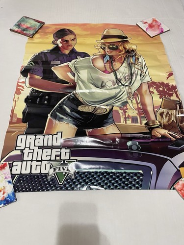 Grand Theft Auto V - Promo Pre-Release Double-Sided Poster | eBay