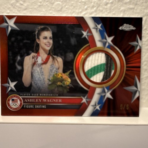 2026 Topps Chrome Team USA Memorabilia Pieces Ashley Wagner Figure ...