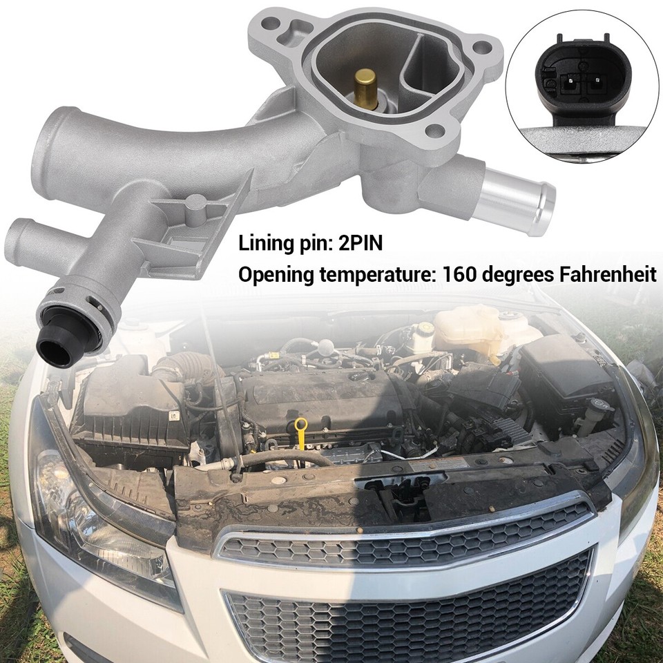 Aluminum Coolant Housing Water Outlet W/ Hose For Chevy Cruze Sonic ...