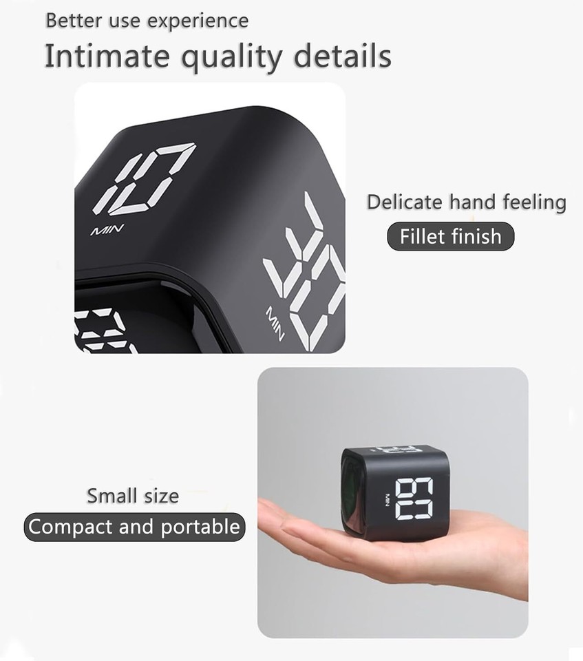 Digital Cube Pomodoro Timer Productivity Timer kitchen Timer Desk Timer ...