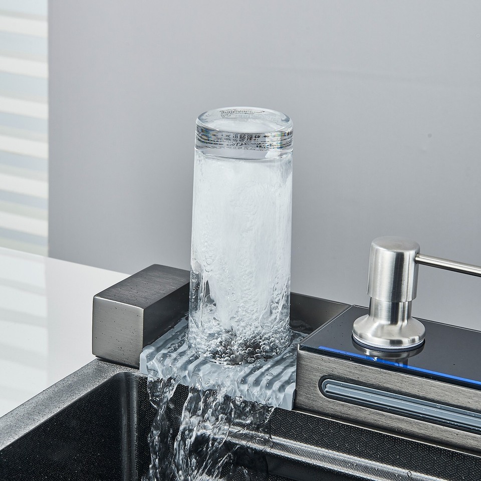 Flying Rain Stainles Steel Watefall Kitchen Sink Faucet Household ...