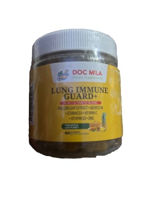 Doc Mila Lung Immune Guard+ 6-in-1 Supplement - 60 Pineapple Gummies ...
