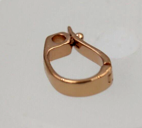 GP rose gold plated Sterling Silver Plain Enhancer Bail Clasp 10mm size ...