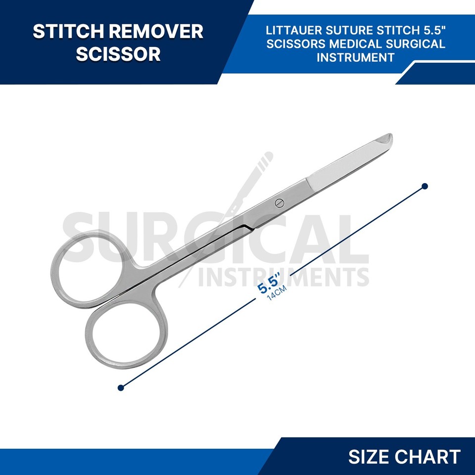 Littauer Suture Stitch Scissors 5.5" Medical Surgical Instruments ...