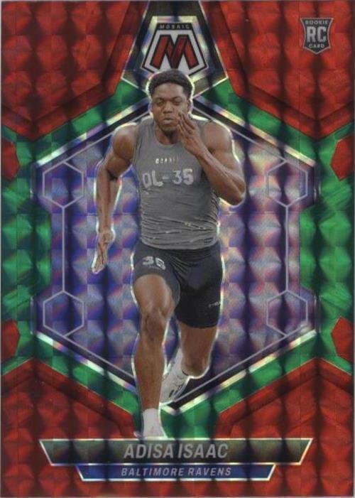 2024 Panini Mosaic - Rookies Adisa Isaac #374 Choice Red & Green Mosaic ...