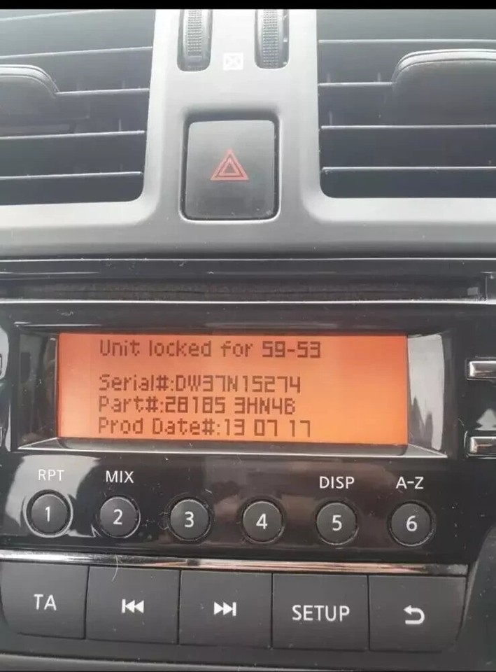 NISSAN RADIO CODE Qashqai Juke Micra Almera Note Navara WITHIN MINUTES ...