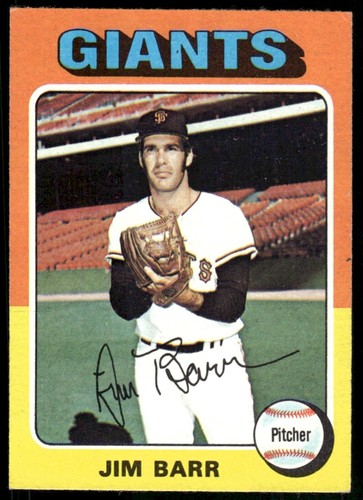1975 Topps Jim Barr San Francisco Giants #107 | eBay
