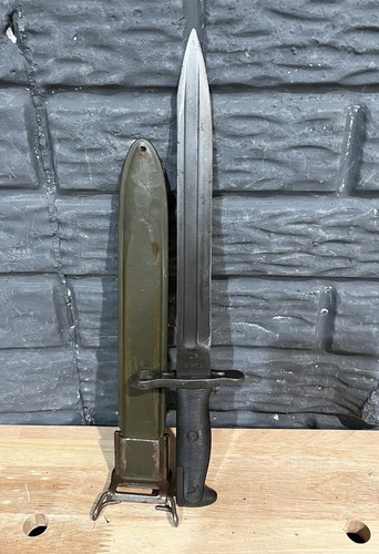 Springfield Arsenal M1905 Bayonet W/Scabbard SA 1908 U.S Army 9.5 ...