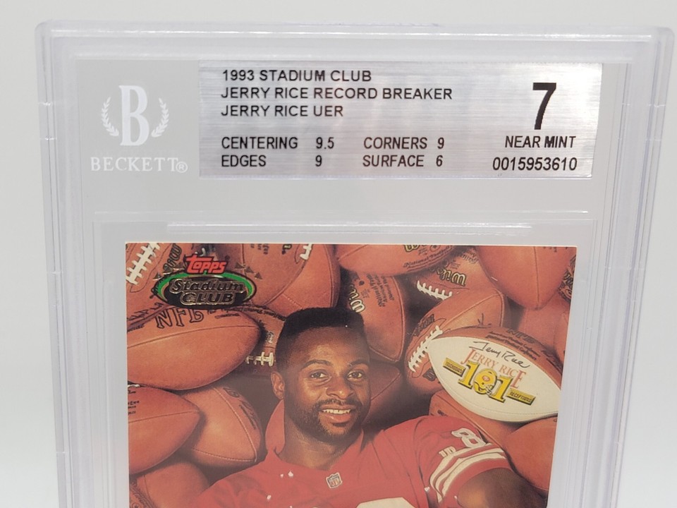 1993 stadium club Jerry Rice record breaker | eBay