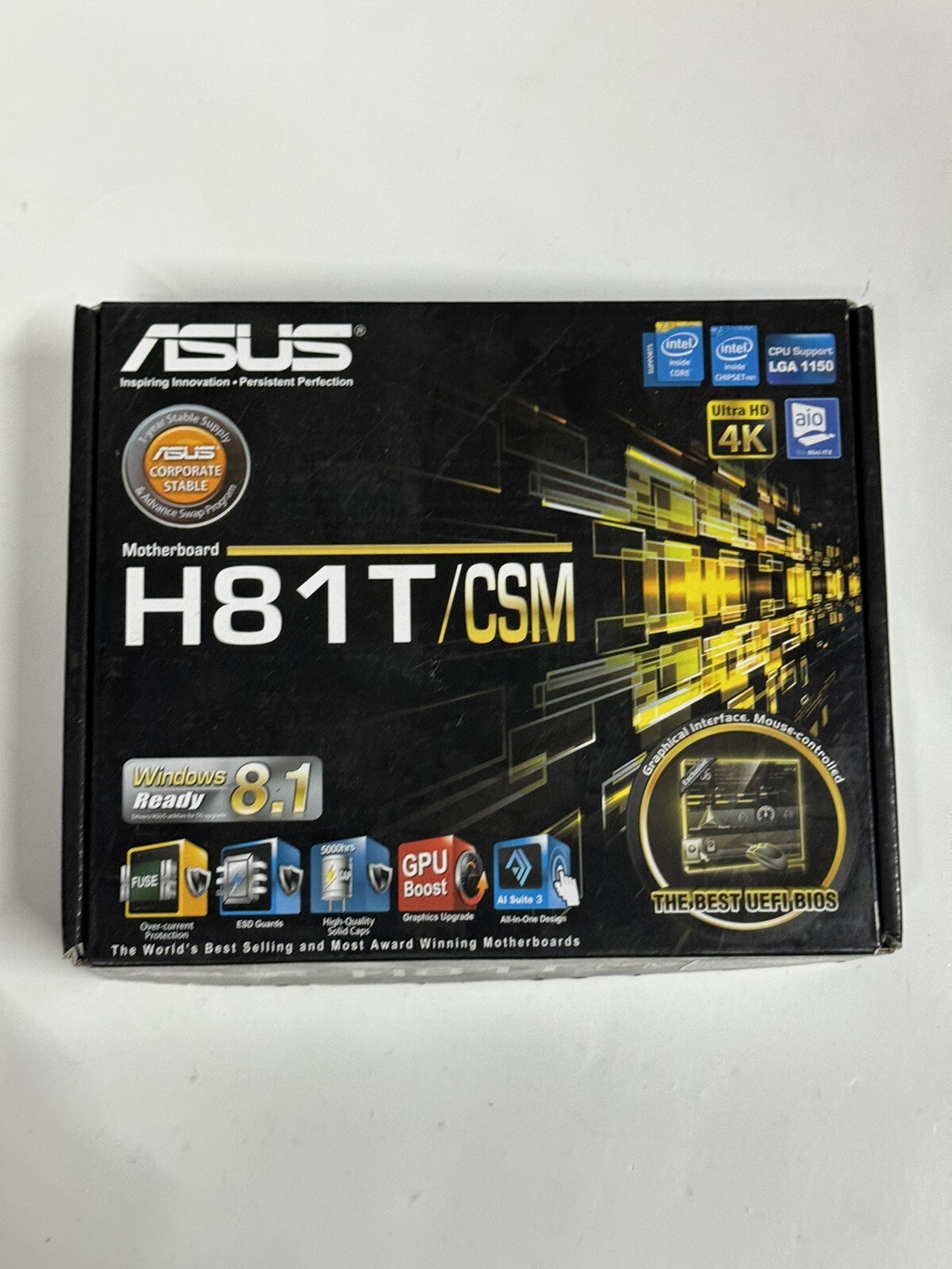 ASUS H81T Thin ITX Motherboard CPU LGA 1150 Intel i3-4370 4GB DDR3 128 ...