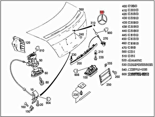Genuine Trunk Lid Star Emblem Badge MERCEDES BBDC C204 2047580058 | eBay