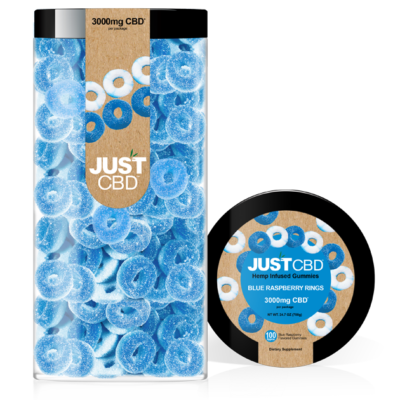 CBD Gummies Edible Just CBD Blueberry Rings Gummy 250-3000mg Pure ...